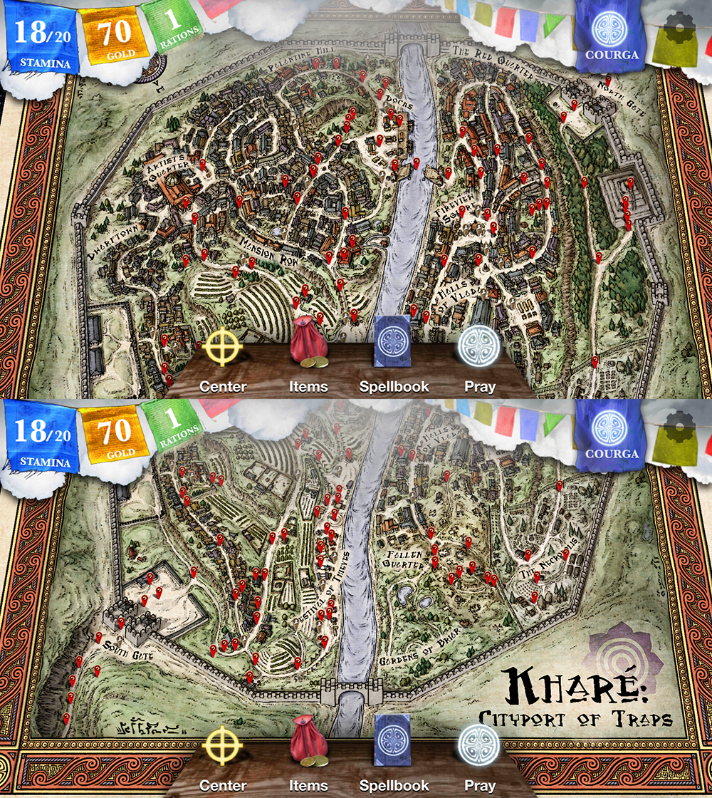 Walkthroughs: rewarding events in Steve Jackson's Sorcery! 2: Kharé ...